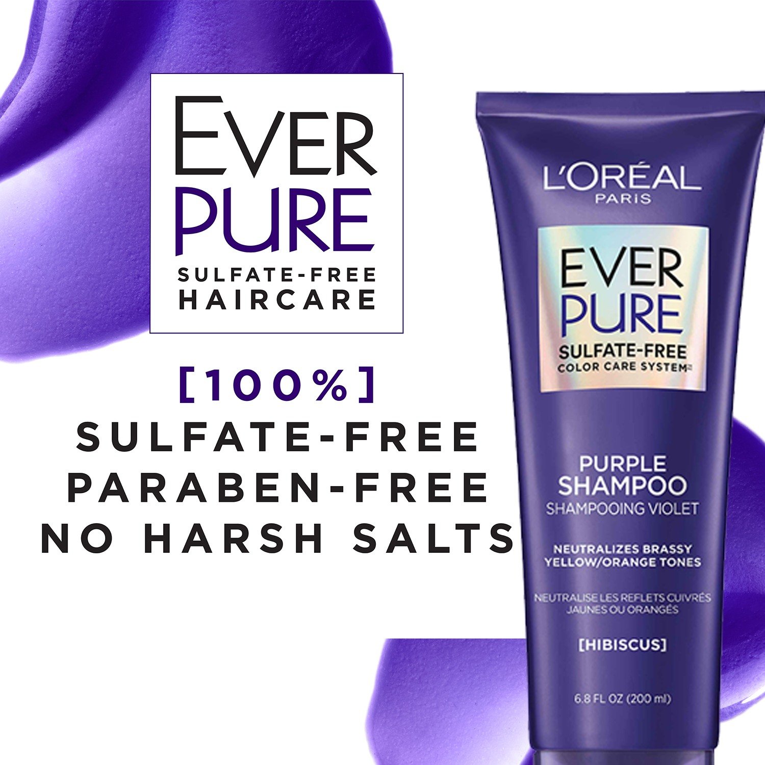 L'Oréal Paris Ever Pure Brass Toning Purple Shampoo